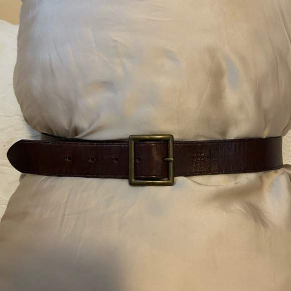 GAP | Accessories | Vintage Gap Dark Brown Genuine Leather Belt With Metal Buckle | Poshmark